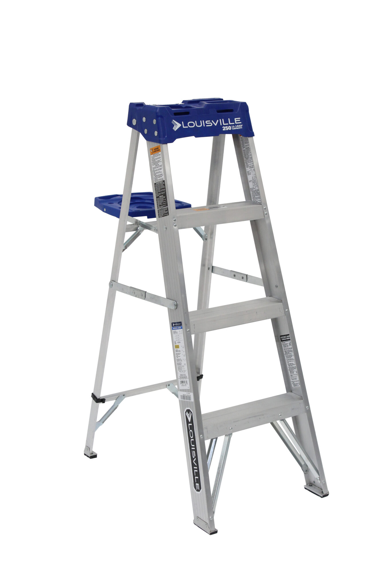 LOUISVILLE LADDER 8-FOOT FIBERGLASS STEP LADDER, TYPE IA, 300-POUND ...