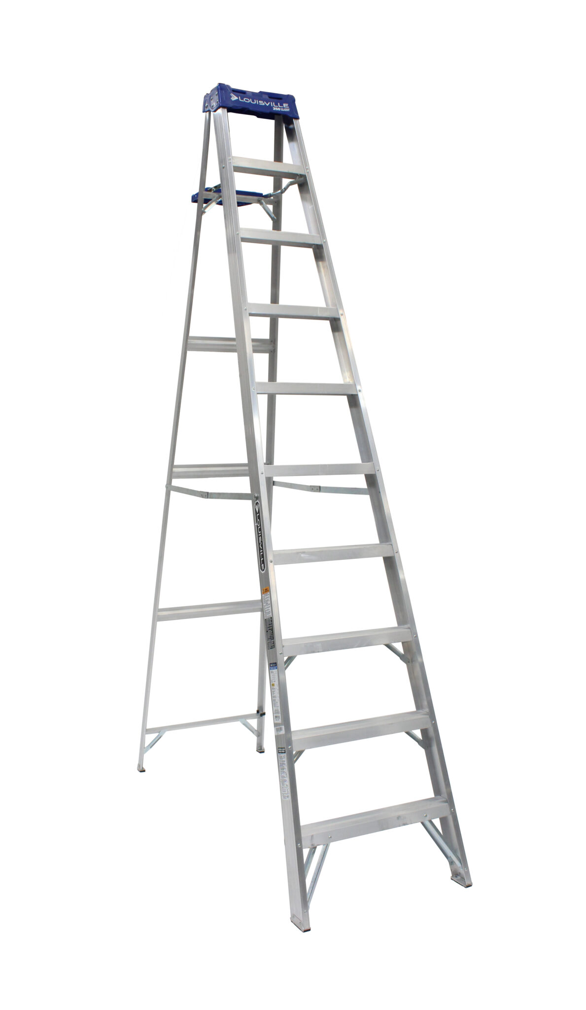 LOUISVILLE LADDER 10-FOOT FIBERGLASS STEP LADDER, TYPE IA, 300-POUND ...