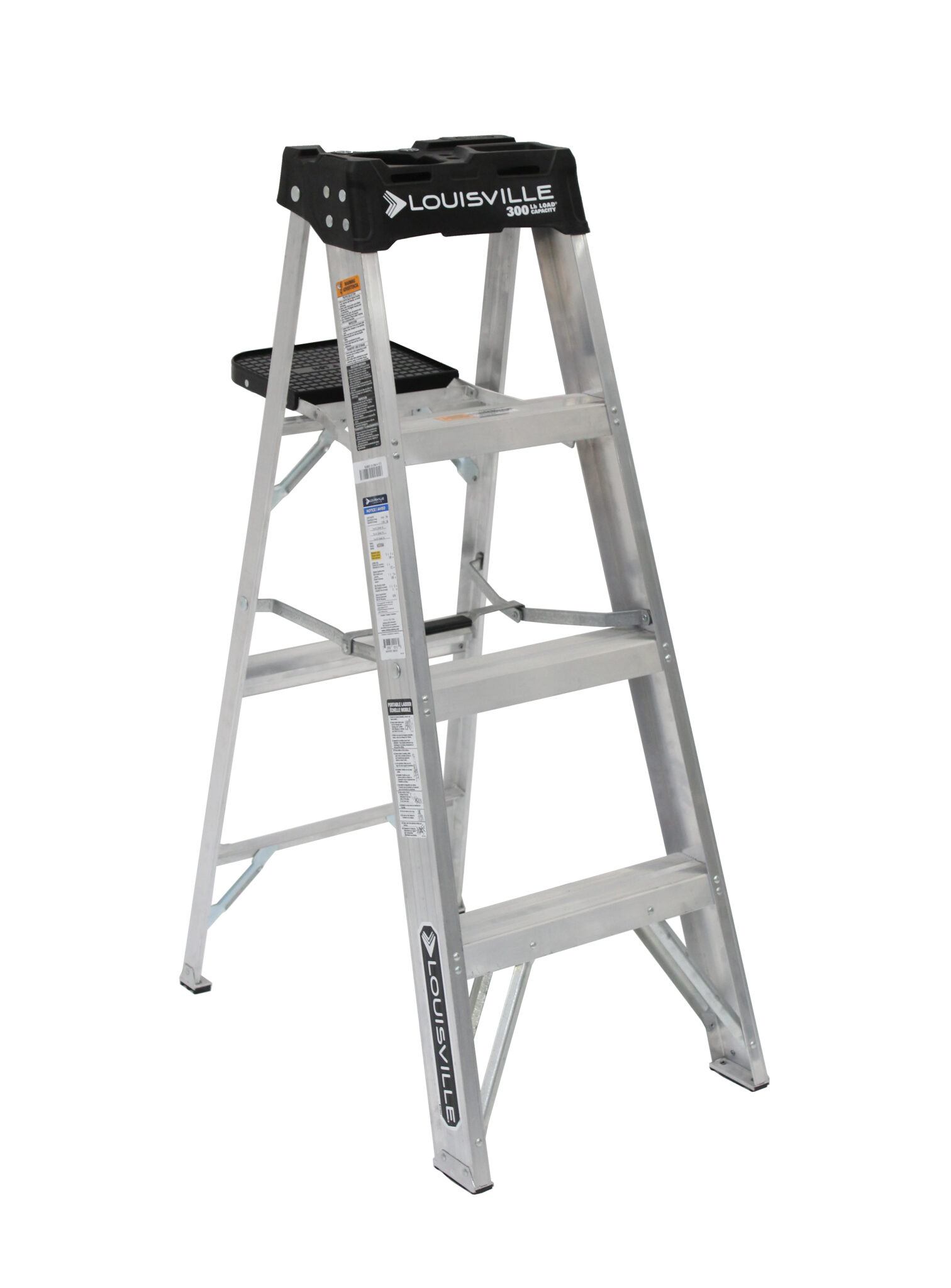 LOUISVILLE LADDER 8-FOOT FIBERGLASS STEP LADDER, TYPE IA, 300-POUND ...
