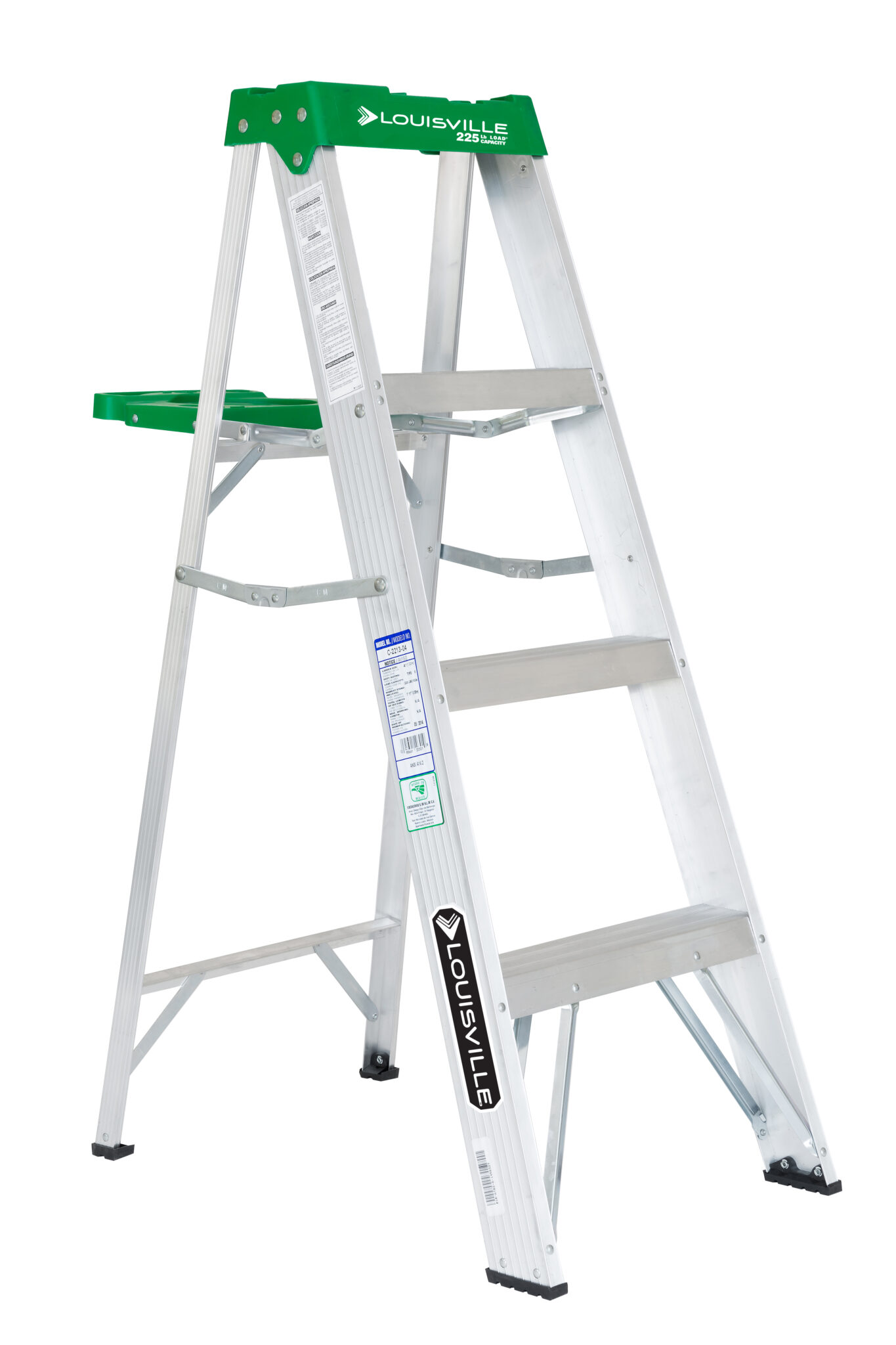 LOUISVILLE LADDER 12-FOOT FIBERGLASS STEP LADDER, TYPE IA, 300-POUND ...