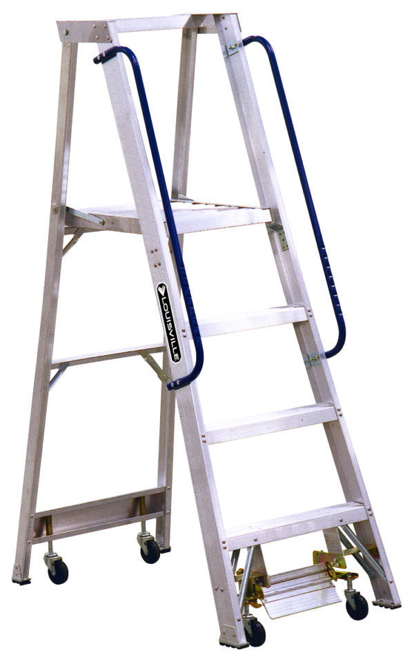 LOUISVILLE LADDER 10-FOOT FIBERGLASS STEP LADDER, TYPE IA, 300-POUND ...