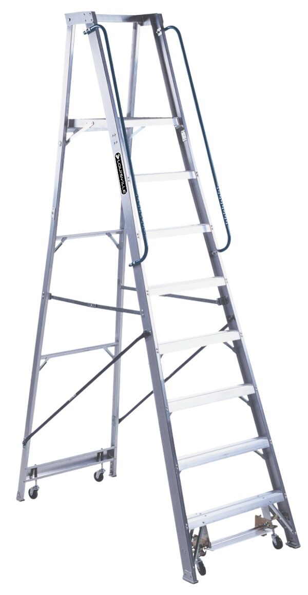 LOUISVILLE LADDER 8-FOOT FIBERGLASS STEP LADDER, TYPE IA, 300-POUND ...