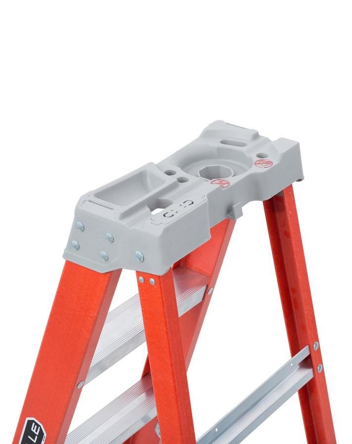 LOUISVILLE LADDER 7-FOOT FIBERGLASS STEP LADDER, TYPE IA, 300-POUND ...