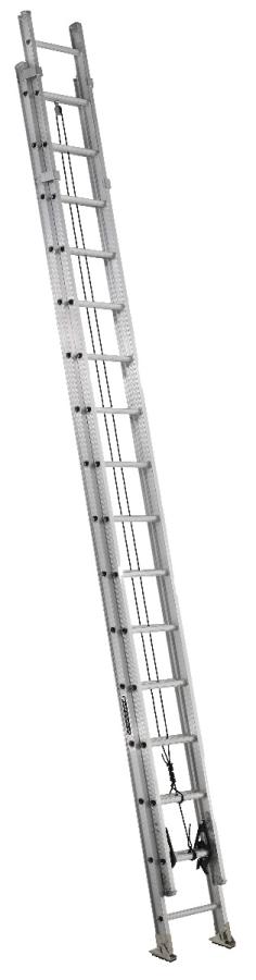 LOUISVILLE LADDER 32-FOOT ALUMINUM EXTENSION LADDER, TYPE IAA, 375 ...