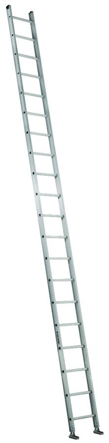 LOUISVILLE LADDER 20-FOOT ALUMINUM SINGLE EXTENSION LADDER, TYPE IA ...