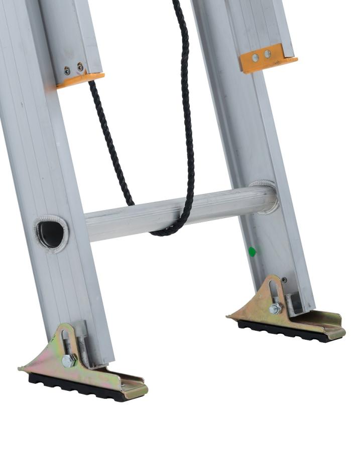 DEWALT 20-FOOT ALUMINUM MULTI-SECTION EXTENSION LADDER, TYPE II, 225 ...