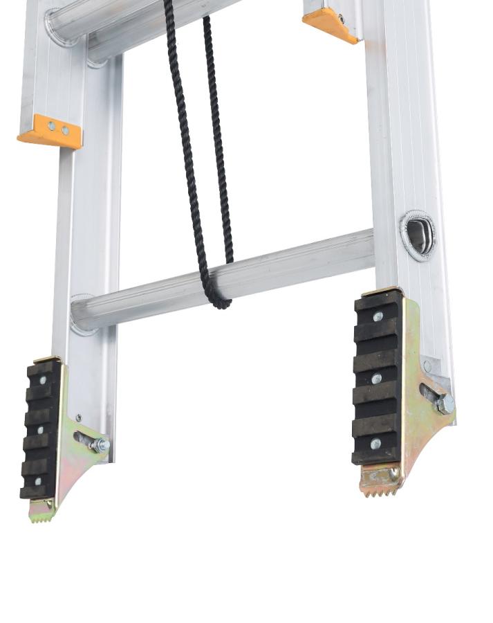 DEWALT 24-FOOT ALUMINUM MULTI-SECTION EXTENSION LADDER, TYPE II, 225 ...