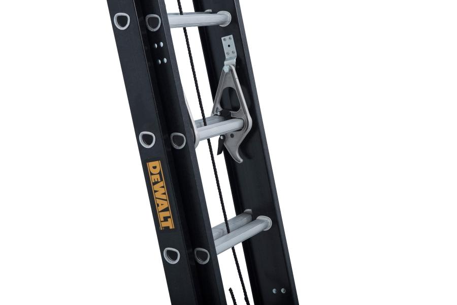 DEWALT 20-FOOT FIBERGLASS MULTI-SECTION EXTENSION LADDER, TYPE IA, 300 ...