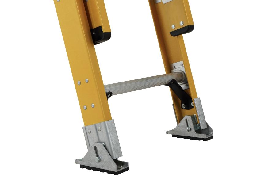 DEWALT 28-FOOT FIBERGLASS MULTI-SECTION EXTENSION LADDER, TYPE IAA, 375 ...