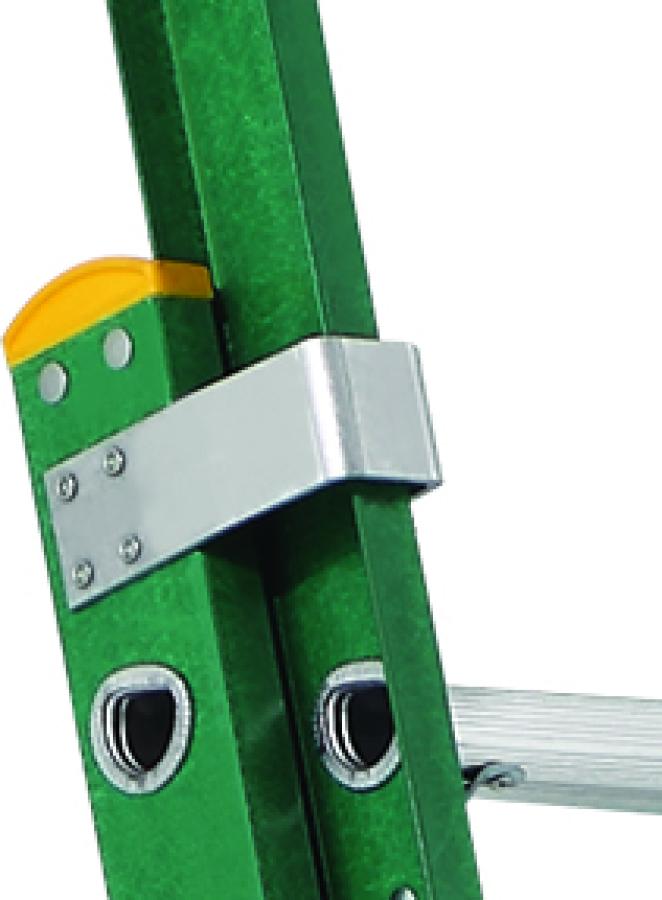 LOUISVILLE LADDER 24-FOOT FIBERGLASS EXTENSION LADDER, TYPE II, 225 ...