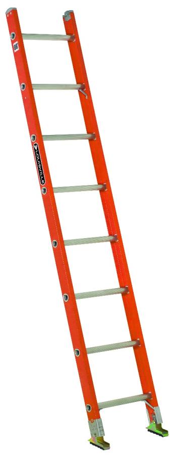 LOUISVILLE LADDER 8-FOOT FIBERGLASS STRAIGHT LADDER, TYPE IA, 300-POUND ...