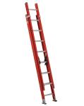 LOUISVILLE LADDER 16-FOOT FIBERGLASS EXTENSION LADDER, TYPE IA, 300 ...