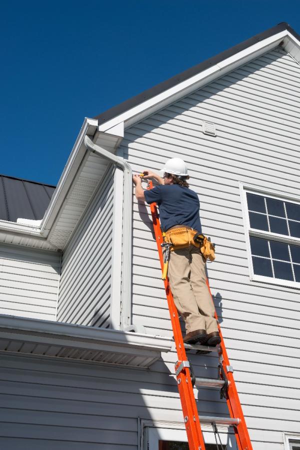 LOUISVILLE LADDER 20-FOOT FIBERGLASS EXTENSION LADDER, TYPE IA, 300 ...