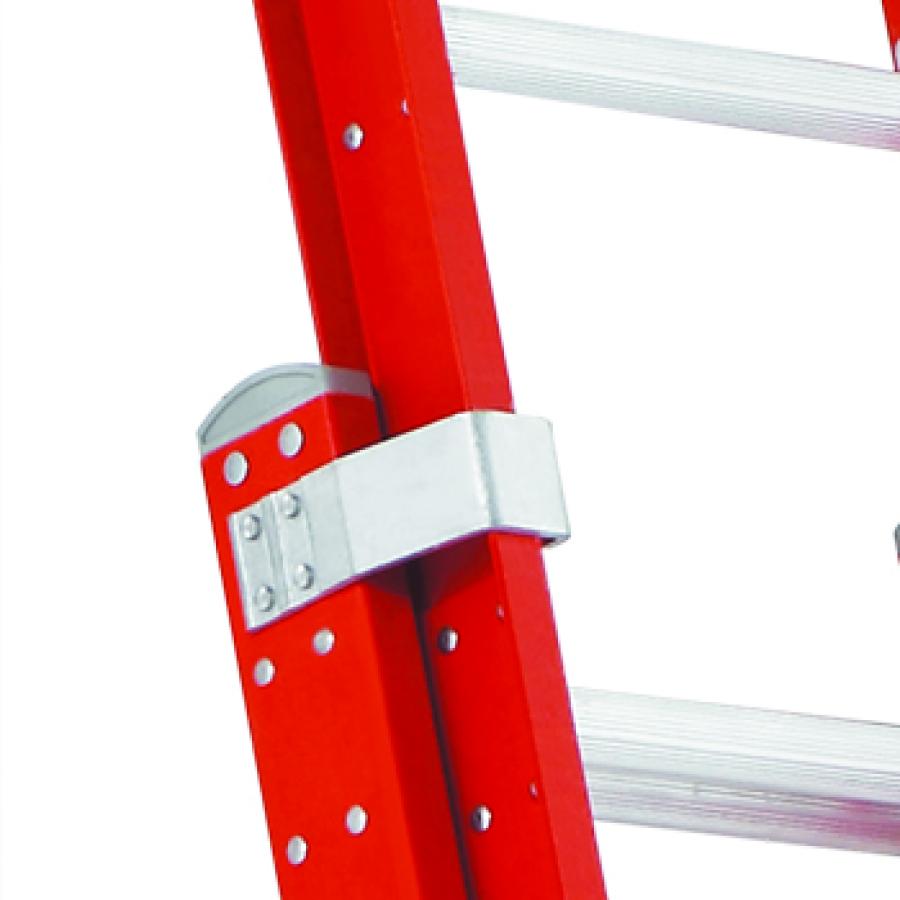LOUISVILLE LADDER 32-FOOT FIBERGLASS EXTENSION LADDER, TYPE IA, 300 ...