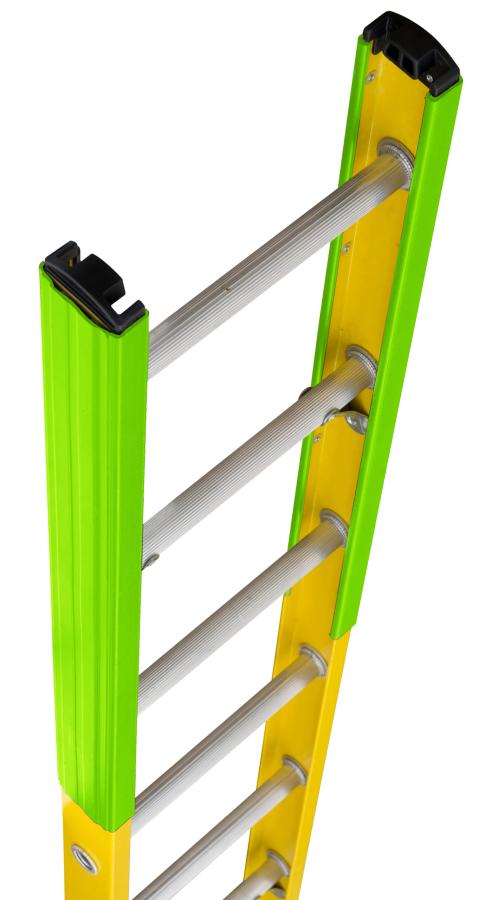 LOUISVILLE LADDER 8-FOOT FIBERGLASS EXTENSION LADDER, TYPE IAA, 375 ...