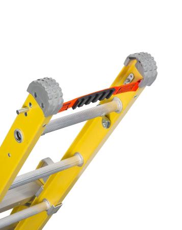 LOUISVILLE LADDER 8-FOOT FIBERGLASS STEP TO STRAIGHT LADDER, TYPE IAA ...