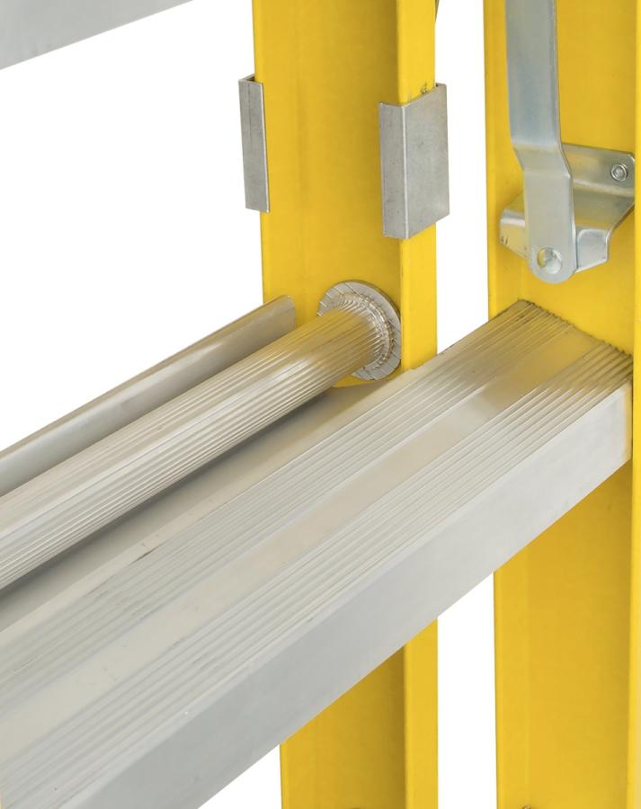 LOUISVILLE LADDER 8-FOOT FIBERGLASS STEP TO STRAIGHT LADDER, TYPE IAA ...