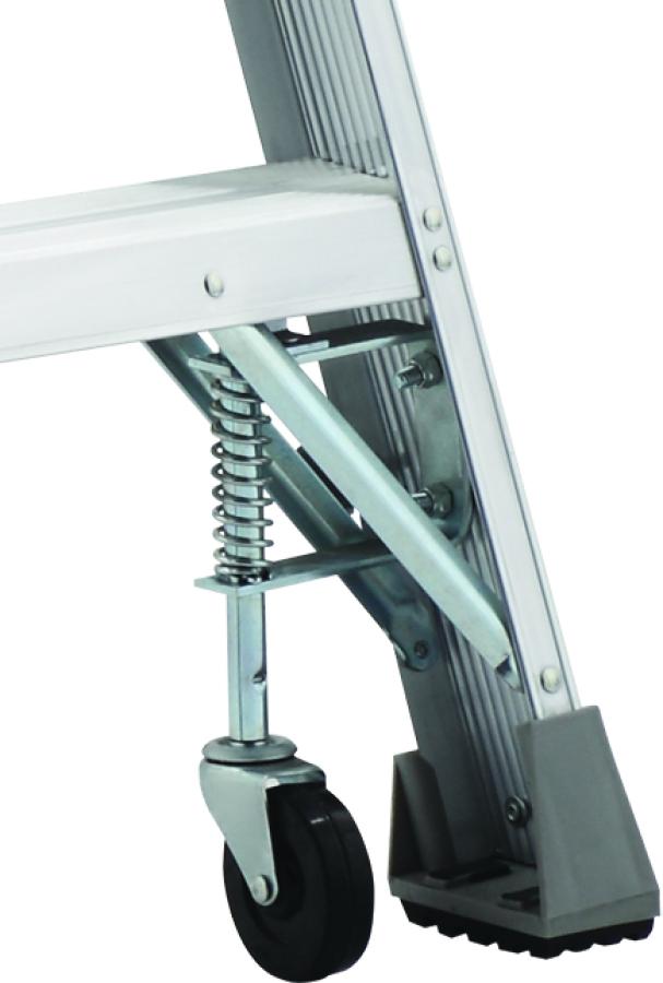 LOUISVILLE LADDER 10-FOOT ALUMINUM TWIN FRONT PLATFORM STEP LADDER ...