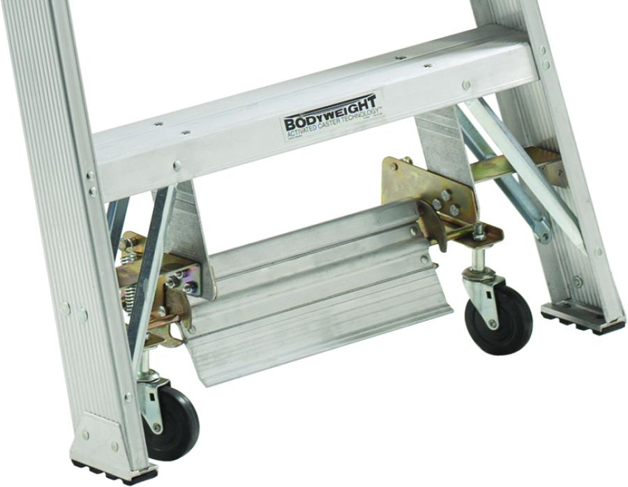 LOUISVILLE LADDER 8-FOOT ALUMINUM PLATFORM LADDER, TYPE IA, 300-POUND ...