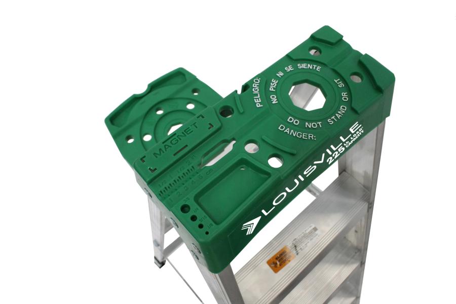 LOUISVILLE LADDER 4-FOOT ALUMINUM STEP LADDER, TYPE II, 225-POUND LOAD ...