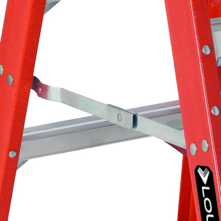 LOUISVILLE LADDER 6-FOOT FIBERGLASS STEP LADDER, TYPE IAA, 375-POUND ...