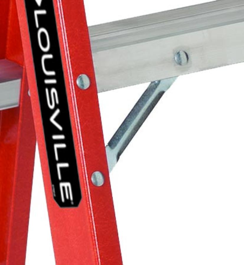 LOUISVILLE LADDER 14-FOOT FIBERGLASS STEP LADDER, TYPE IAA, 375-POUND ...