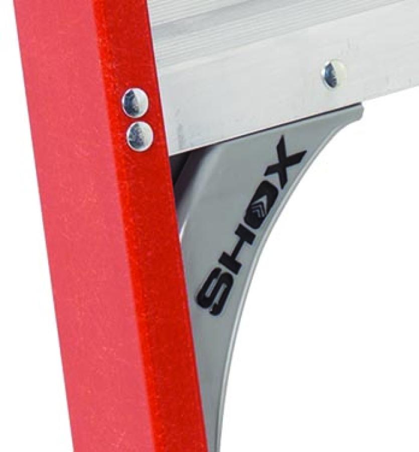 LOUISVILLE LADDER 8-FOOT FIBERGLASS TWIN FRONT TWIN STEP LADDER, TYPE ...
