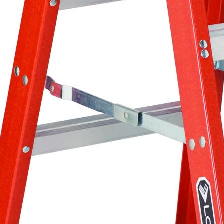 LOUISVILLE LADDER 12-FOOT FIBERGLASS TWIN FRONT TWIN STEP LADDER, TYPE ...