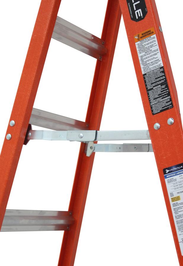 LOUISVILLE LADDER 4-FOOT FIBERGLASS STEP LADDER, TYPE IAA, 375-POUND ...