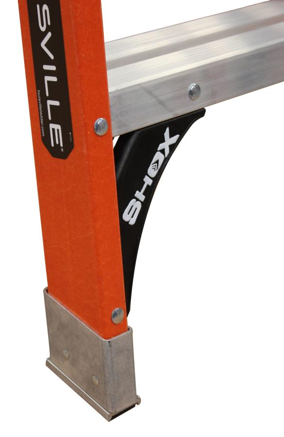 LOUISVILLE LADDER 4-FOOT FIBERGLASS STEP LADDER, TYPE IAA, 375-POUND ...