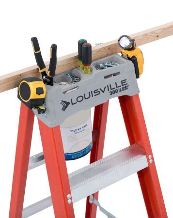 LOUISVILLE LADDER 4-FOOT FIBERGLASS STEP LADDER, TYPE IA, 300-POUND ...