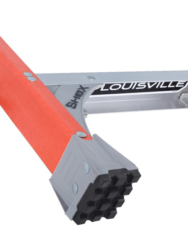 LOUISVILLE LADDER 8-FOOT FIBERGLASS STEP LADDER, TYPE IA, 300-POUND ...