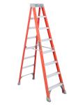 LOUISVILLE LADDER 8-FOOT FIBERGLASS STEP LADDER, TYPE IA, 300-POUND ...