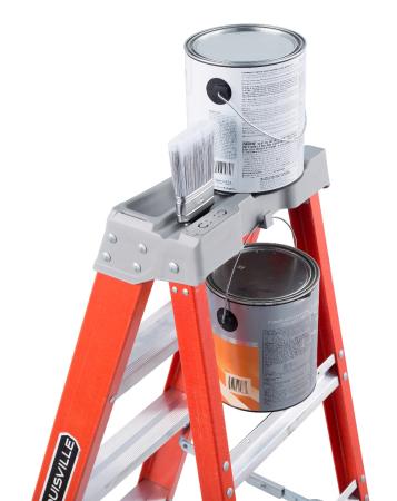 LOUISVILLE LADDER 6-FOOT FIBERGLASS STEP LADDER, TYPE IA, 300-POUND ...