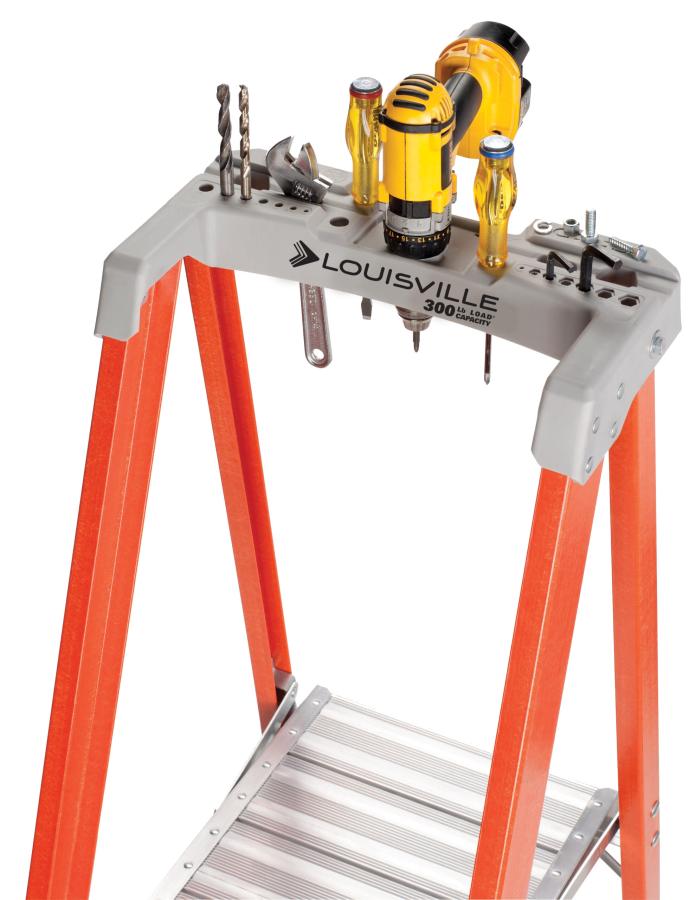 LOUISVILLE LADDER 8-FOOT FIBERGLASS PINNACLE PRO PLATFORM PLATFORM ...