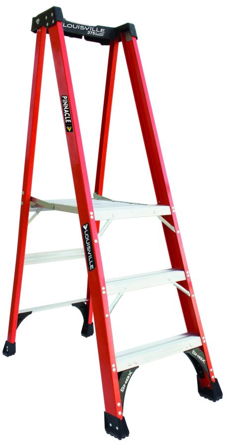 LOUISVILLE LADDER 3-FOOT FIBERGLASS PINNACLE PRO PLATFORM PLATFORM ...