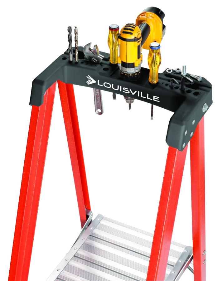 LOUISVILLE LADDER 12-FOOT FIBERGLASS PINNACLE PRO PLATFORM PLATFORM ...