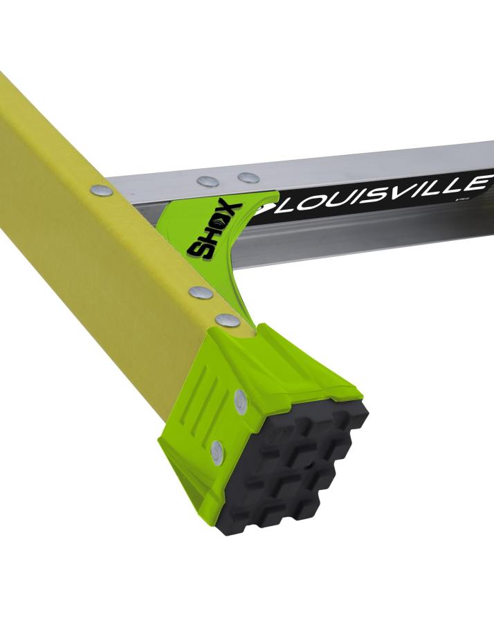 LOUISVILLE LADDER 12-FOOT FIBERGLASS CROSS-STEP LADDER, TYPE IAA, 375 ...
