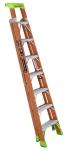 LOUISVILLE LADDER 8-FOOT FIBERGLASS CROSS STEP LADDER, TYPE IA, 300 ...