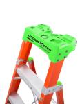 LOUISVILLE LADDER 8-FOOT FIBERGLASS CROSS STEP LADDER, TYPE IA, 300 ...