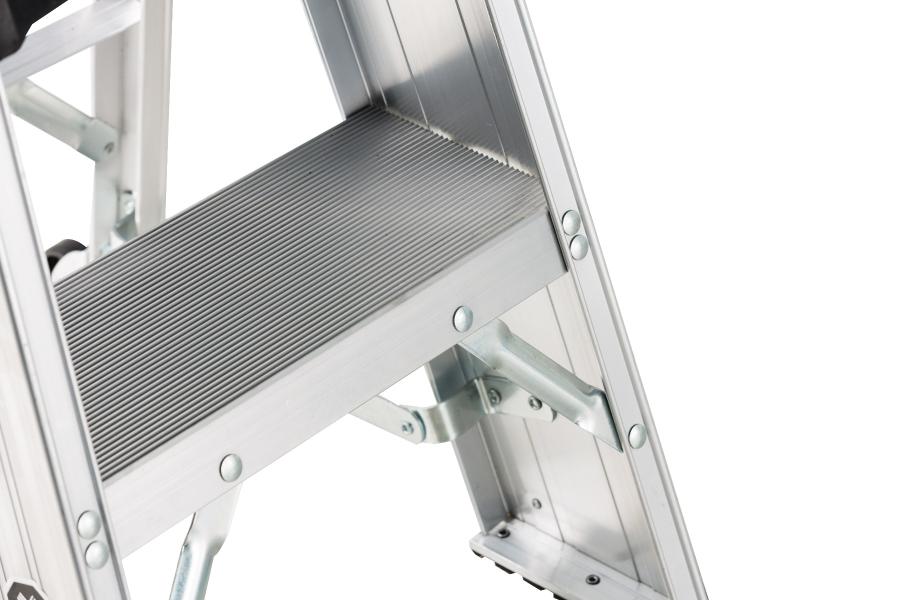 LOUISVILLE LADDER 1-FOOT ALUMINIUM STEP STOOL, TYPE IAA, 375-POUND LOAD ...