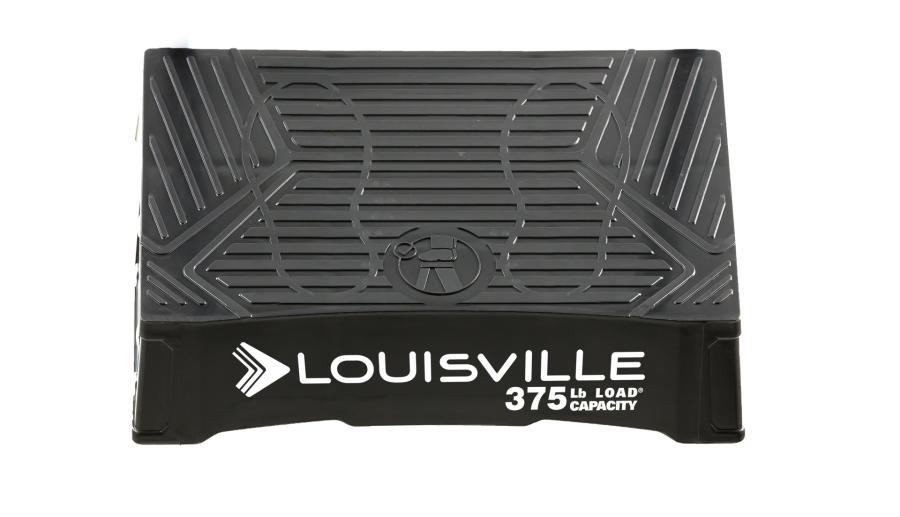 LOUISVILLE LADDER 1-FOOT ALUMINIUM STEP STOOL, TYPE IAA, 375-POUND LOAD ...