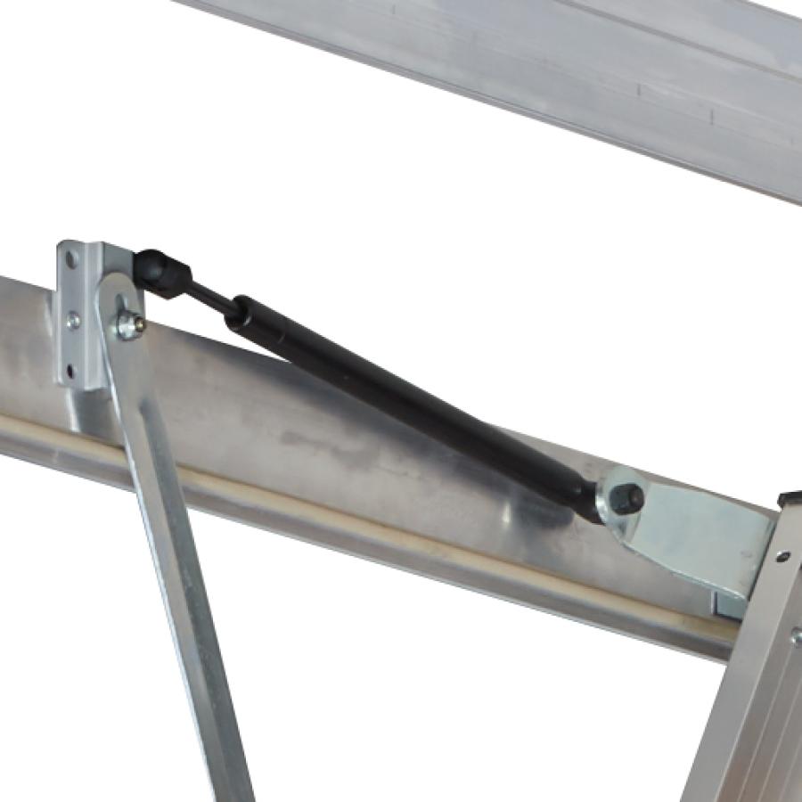 LOUISVILLE LADDER 25.5X63 ALUMINUM ATTIC LADDER, 375-POUND LOAD ...