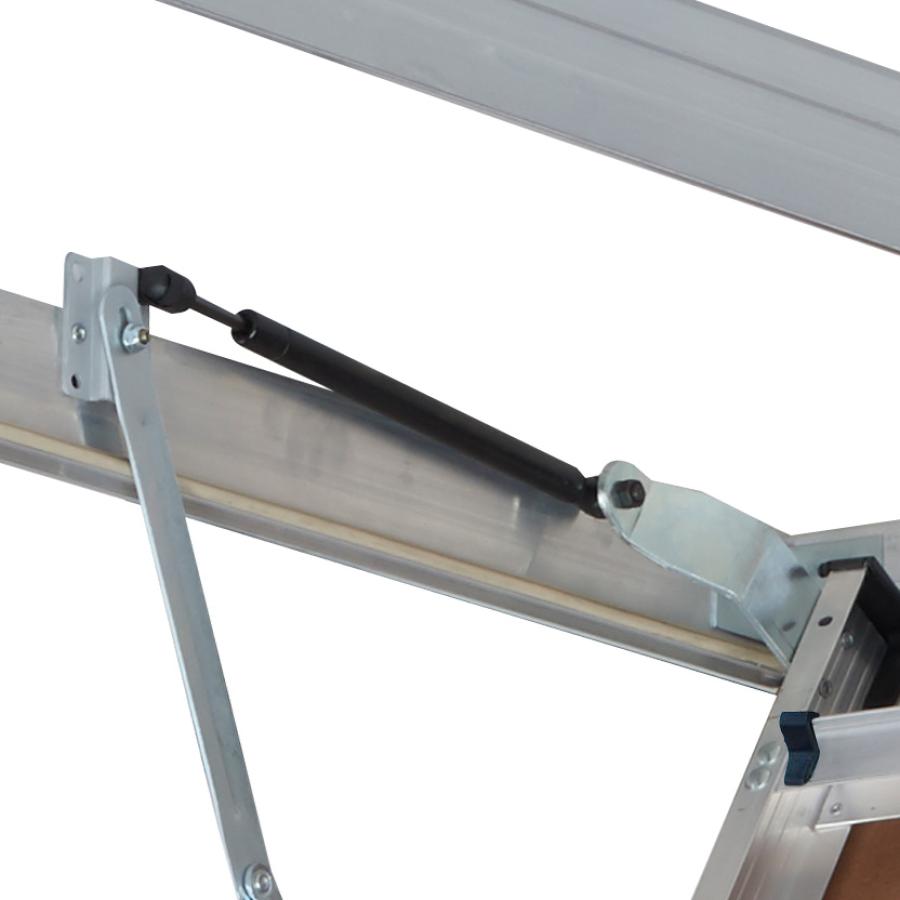 LOUISVILLE LADDER 22.5X54 ALUMINUM FIRE RATED ATTIC LADDER, 375-POUND ...