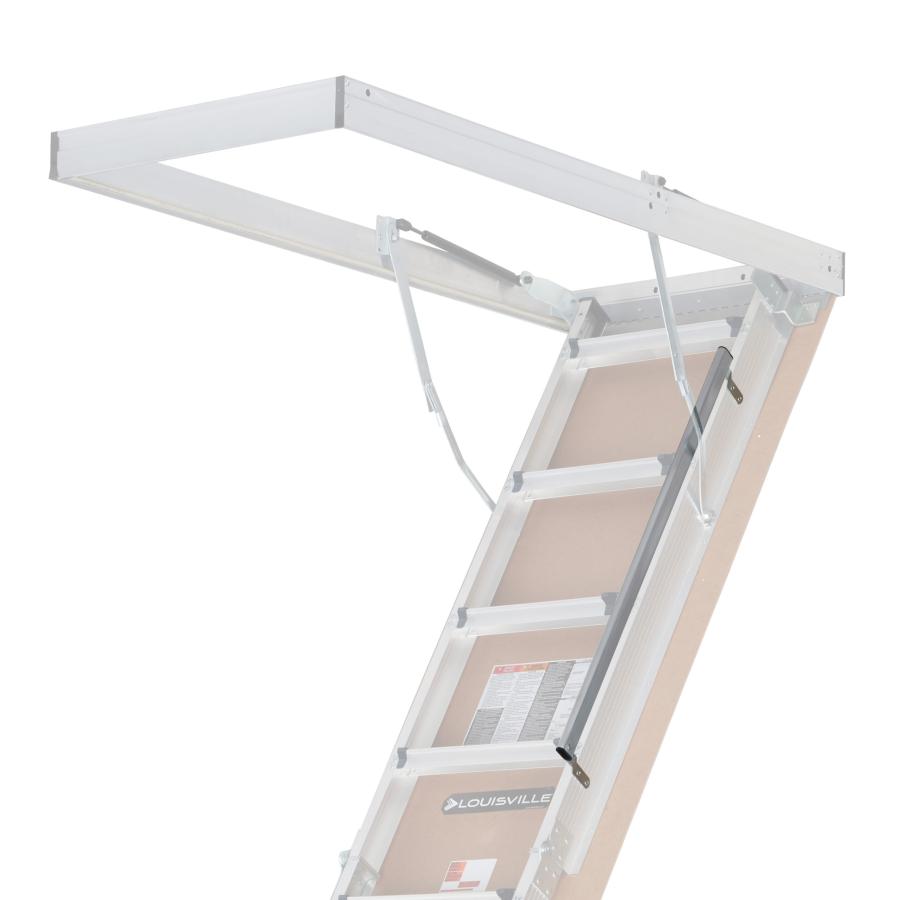 LOUISVILLE LADDER 25.5X54 FIRE RATED ALUMINUM ATTIC LADDER, 375-POUND ...
